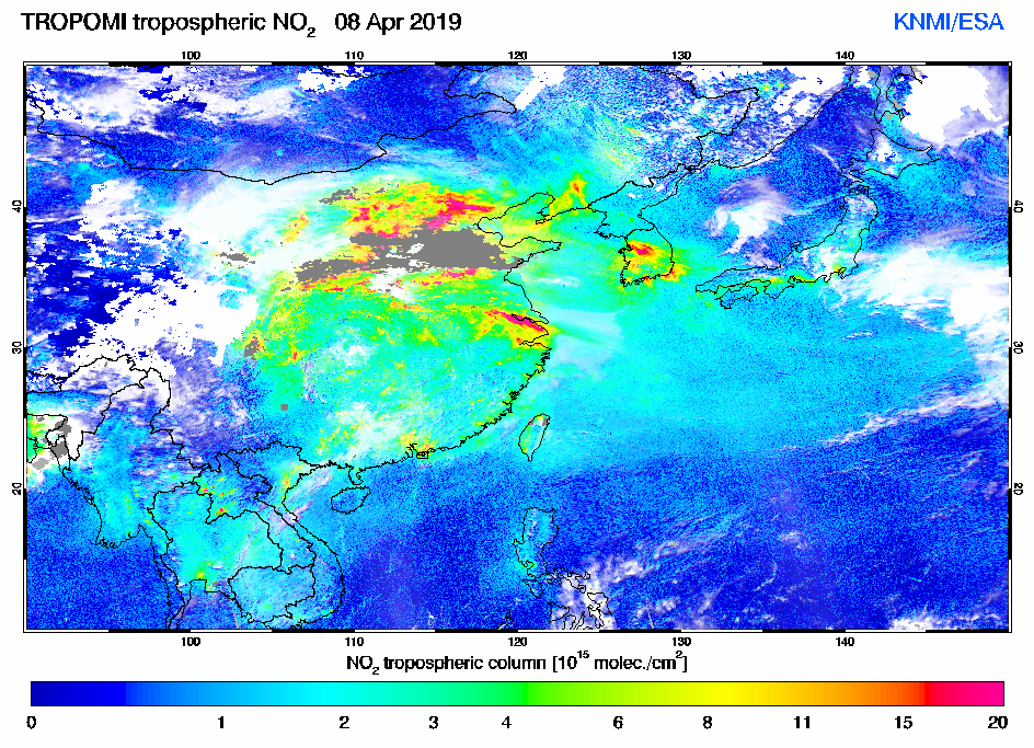 TEMIS -- Regional Tropospheric NO2 columns from TROPOMI -- archive