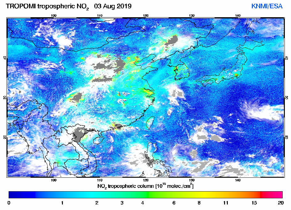TEMIS -- Regional Tropospheric NO2 columns from TROPOMI -- archive