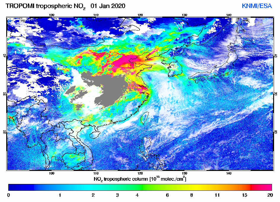 TEMIS -- Regional Tropospheric NO2 columns from TROPOMI -- archive