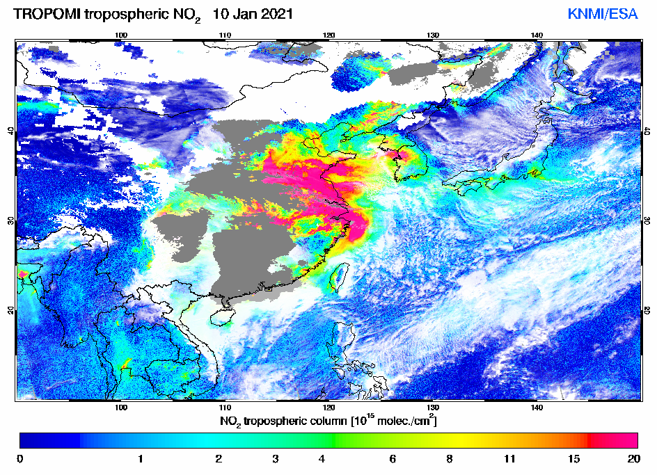 TEMIS -- Regional Tropospheric NO2 columns from TROPOMI -- archive