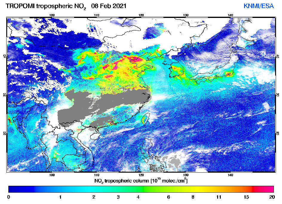 TEMIS -- Regional Tropospheric NO2 columns from TROPOMI -- archive