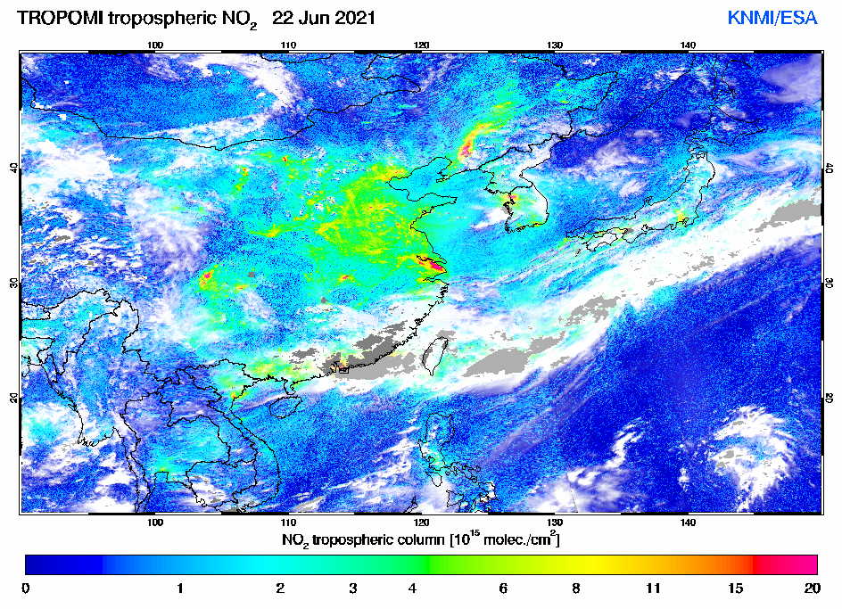 TEMIS -- Regional Tropospheric NO2 columns from TROPOMI -- archive