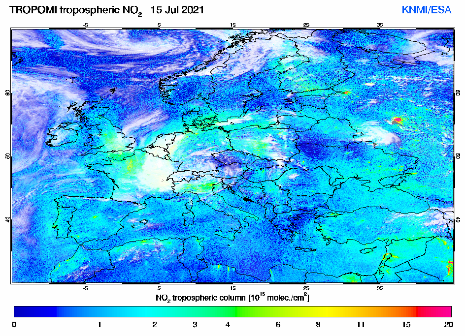 TEMIS -- Regional Tropospheric NO2 columns from TROPOMI -- archive