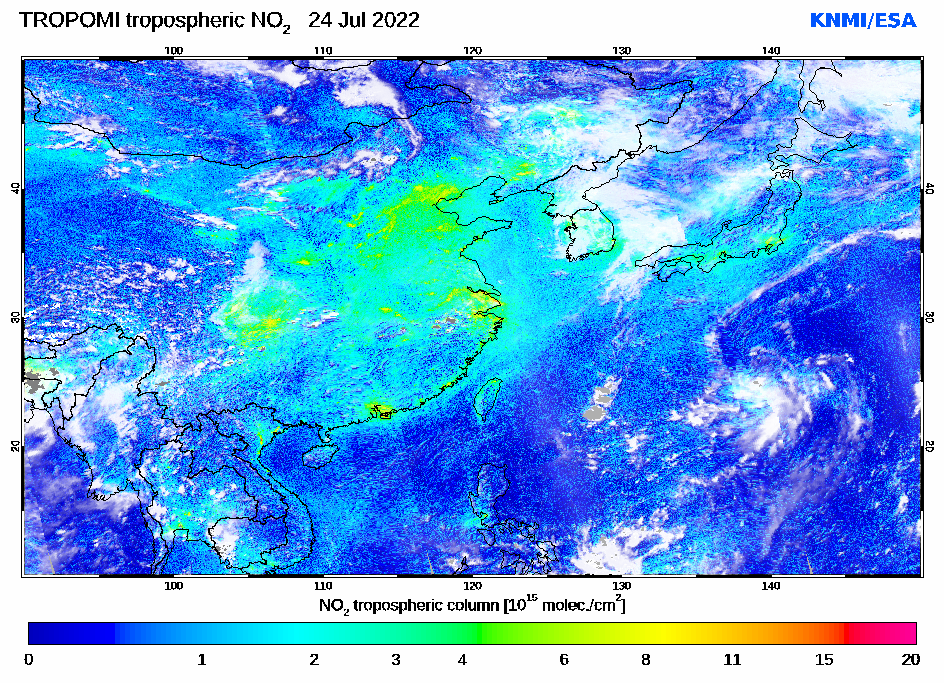 TEMIS -- Regional Tropospheric NO2 columns from TROPOMI -- archive